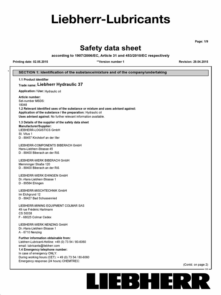 Understanding the Hazards and Safety Procedures for Liebherr Hydraulic ...