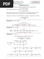 Non-Exact Differential Equation: Integrating Factors | PDF | Equations ...