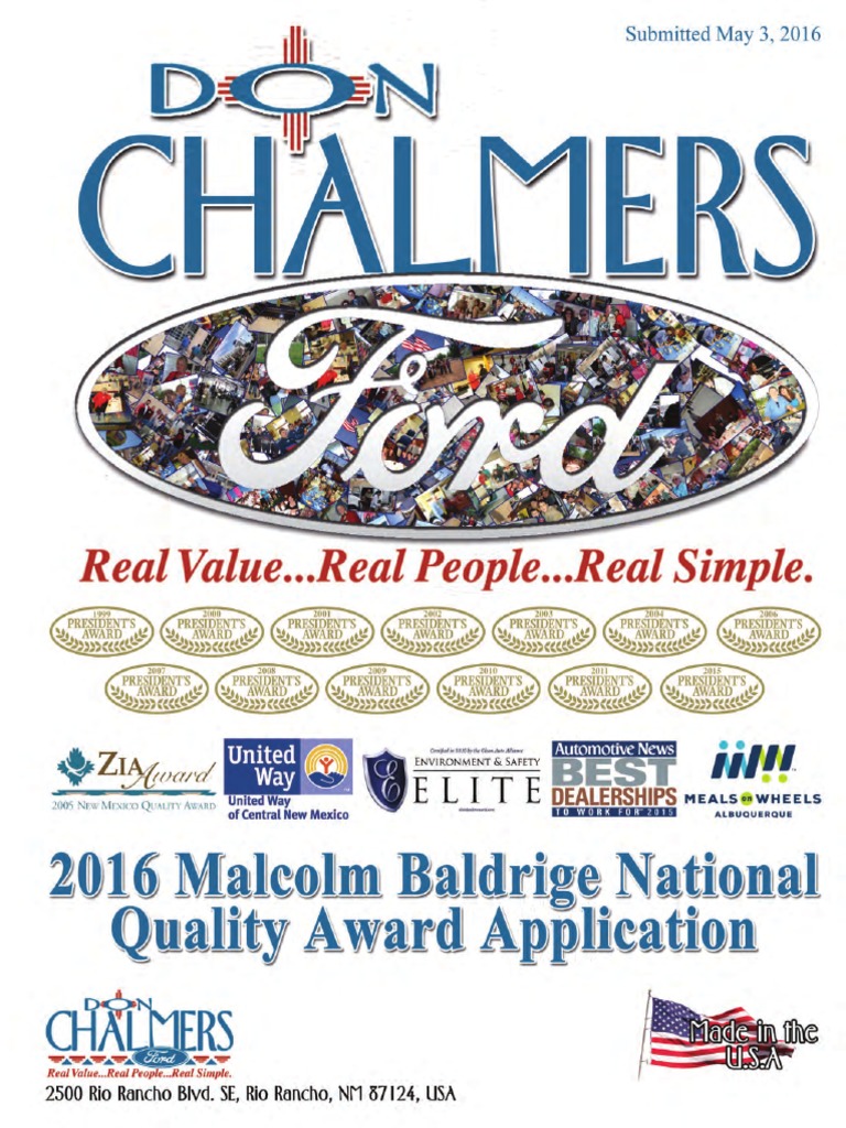 2017 - Don - Chalmers - Ford - Application - Summary | PDF | Personal ...