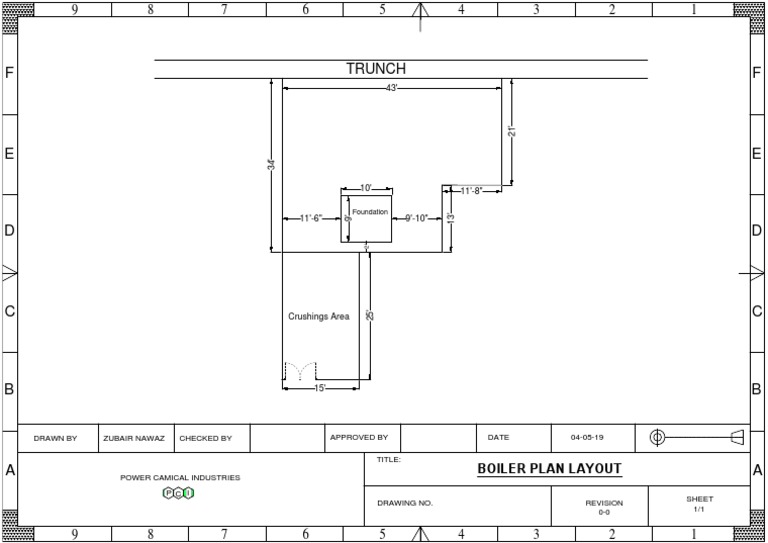 Boiler Plan Layout: Foundation | PDF | Computing And Information Technology