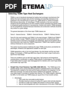 Selecting The Proper TEMA Type | PDF | Heat Exchanger | Chemical ...