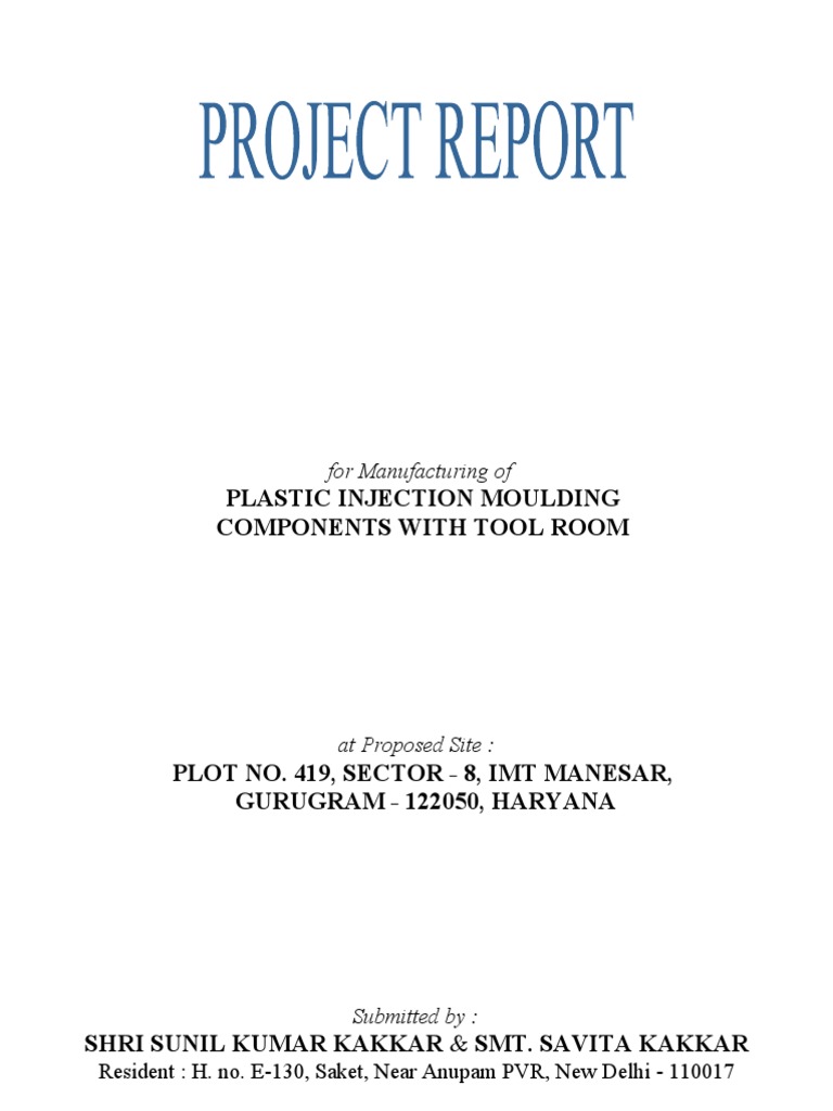 Project Report - First Page | PDF