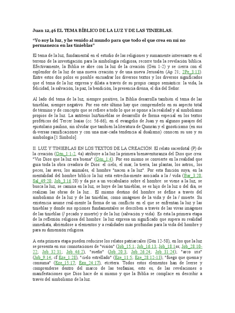 Juan 12,46 | PDF | Salvación | Jesús