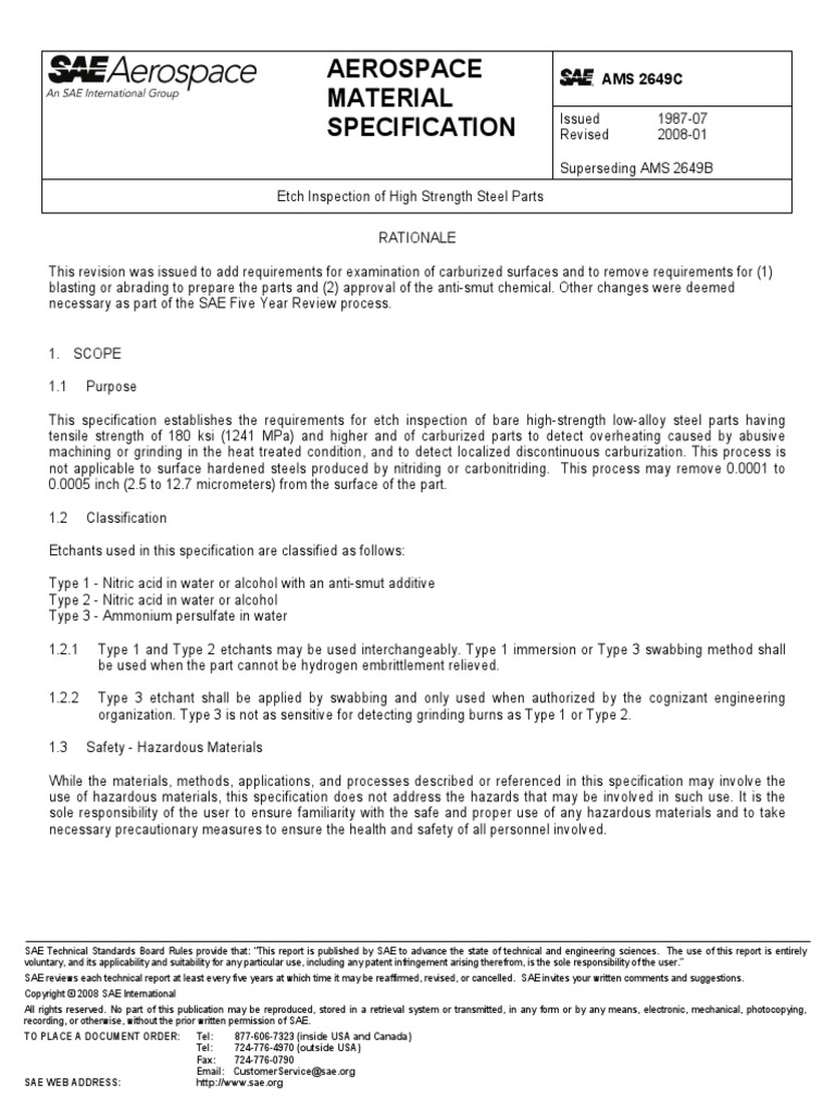 AMS 2649 - Rev - C | PDF | Specification (Technical Standard ...