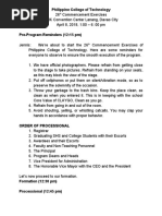 Emcee Script Conference or Meetings | PDF