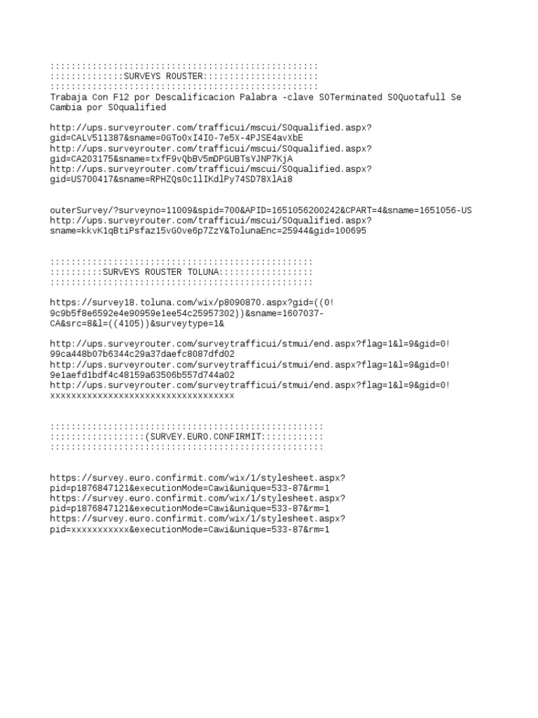 Jumpers Surveyrouter | PDF