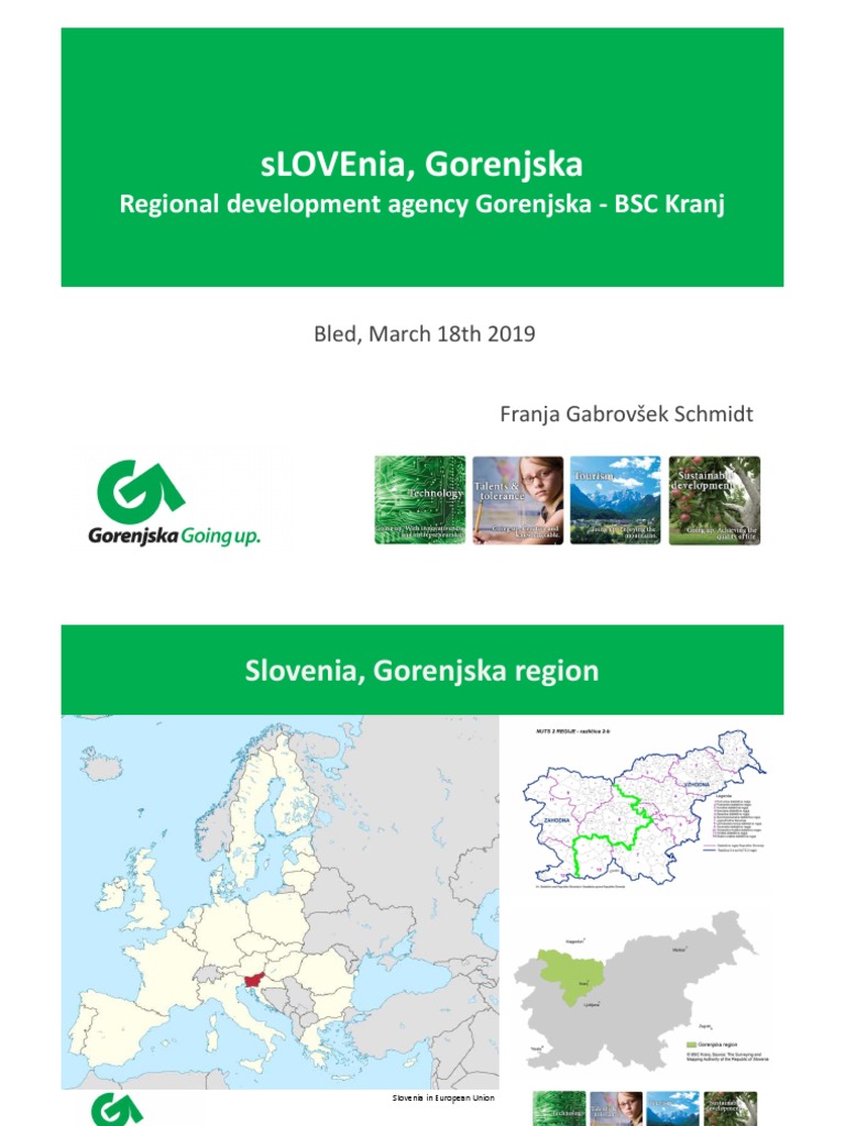 Territorial-Profile Slovenia Gorenjska | PDF | Slovenia | Economies