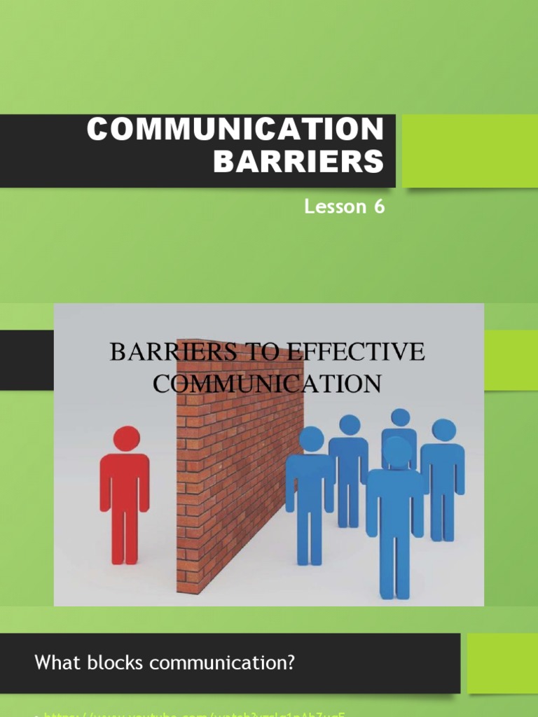 Communication Barriers | PDF