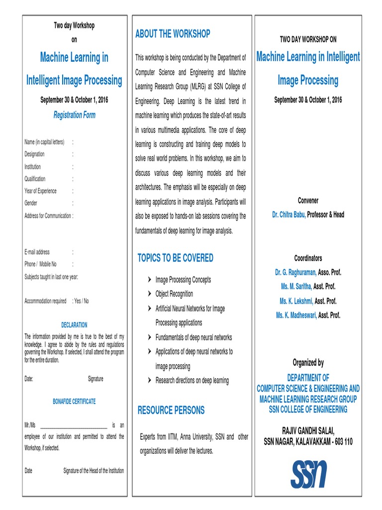 Brochure Machine Learning in Intelligent Image Processing | PDF | Deep ...