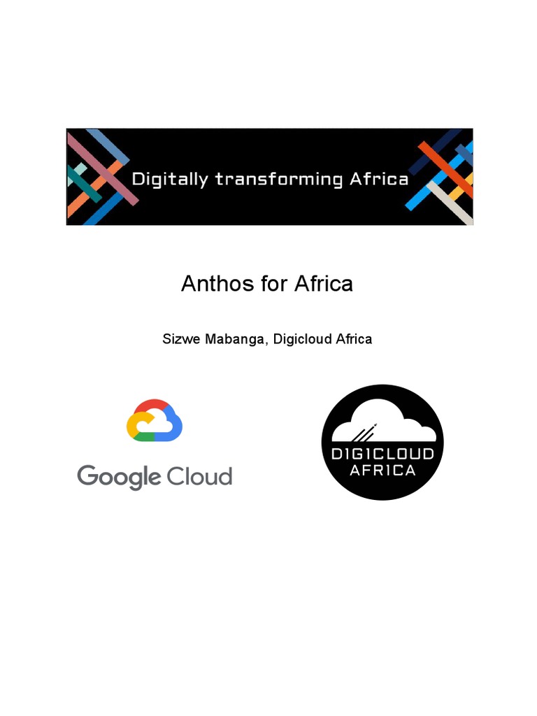 Anthos For Africa Paper | PDF | Cloud Computing | Reliability Engineering