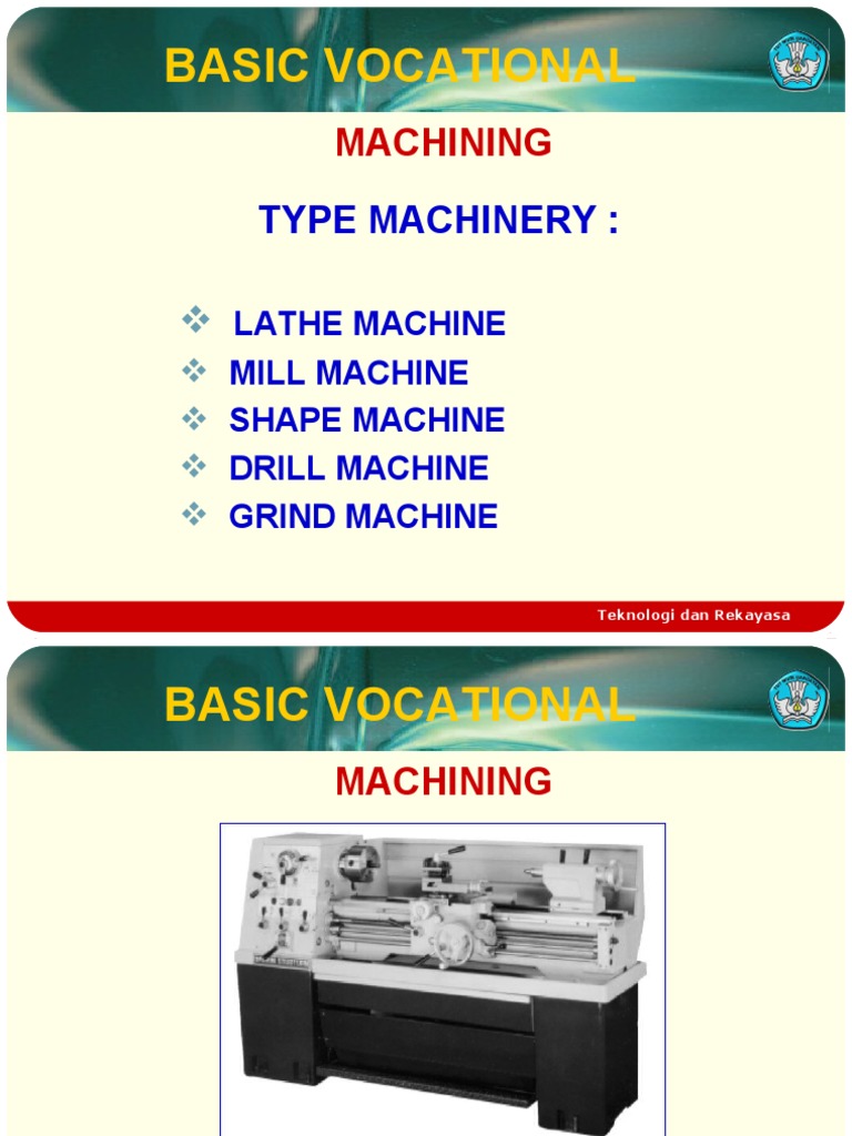 Basic Vocational: Machining | PDF