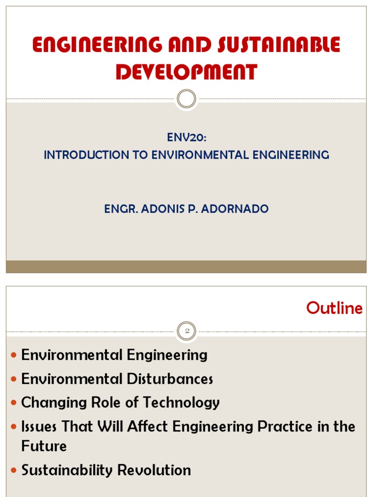 Introduction to Environmental Engineering | PDF | Millennium ...