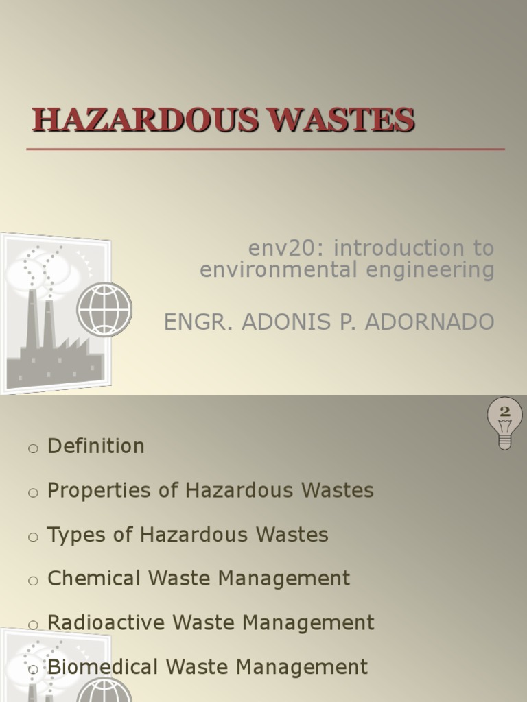 10 - Hazardous Wastes PDF | PDF | Hazardous Waste | Waste