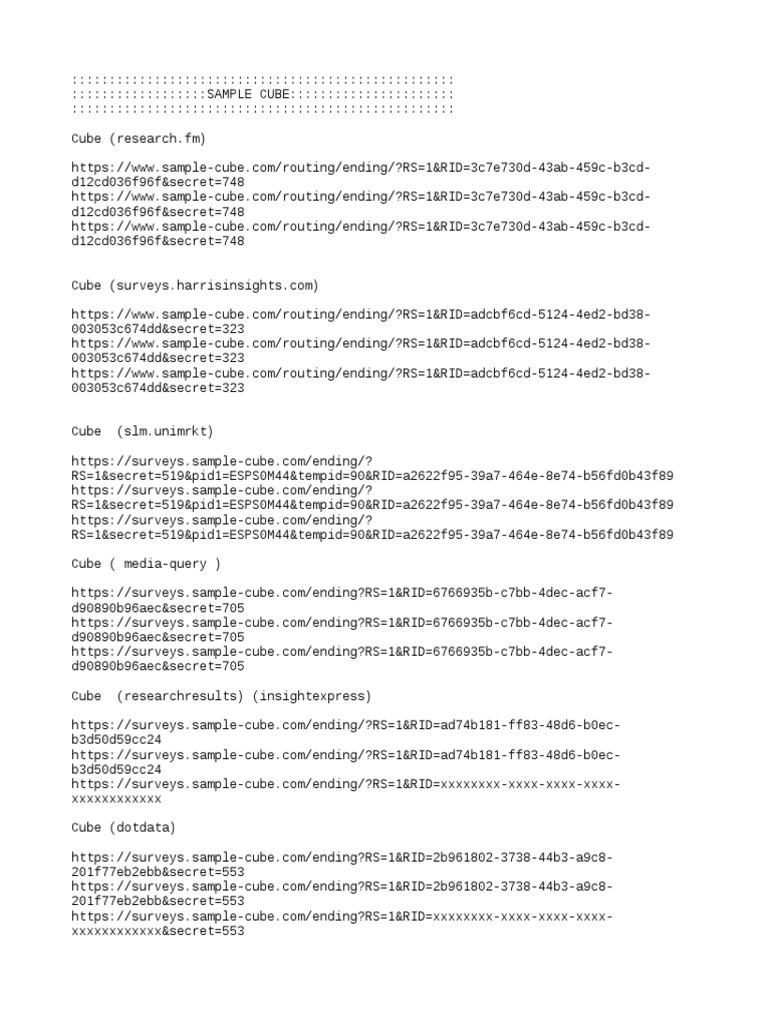 Jumpers Sample Cube | PDF
