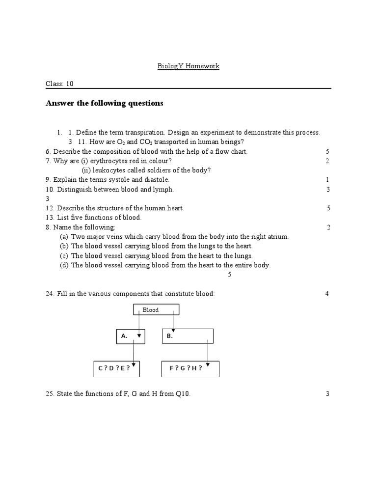Biology Questions | PDF