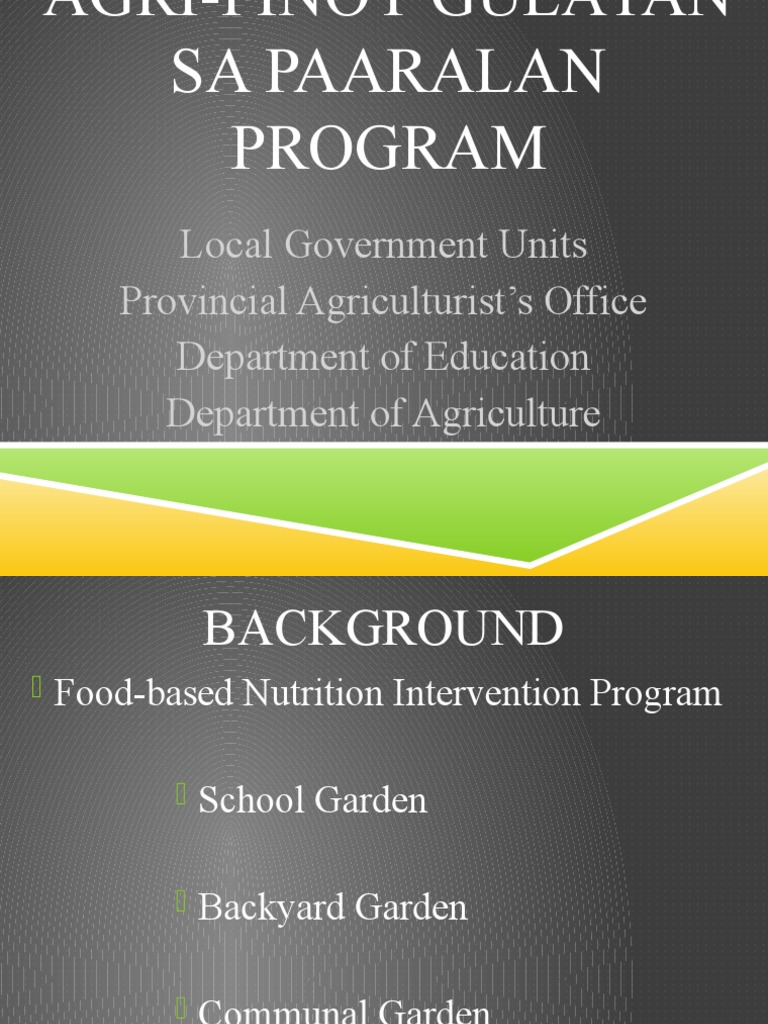 Gulayan Sa Paaralan Program | PDF | Lawn | Perennial Plant