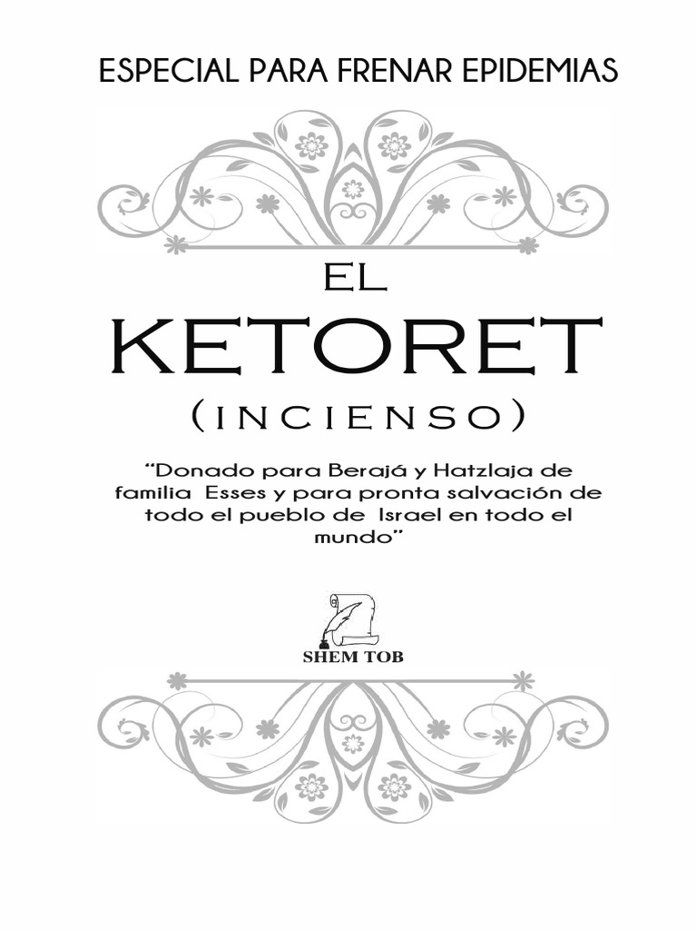 La Ketoret: Oración y Beneficios | PDF | Creencia religiosa y doctrina ...