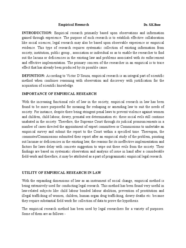Empirical Research | PDF | Empirical Research | Empirical Evidence
