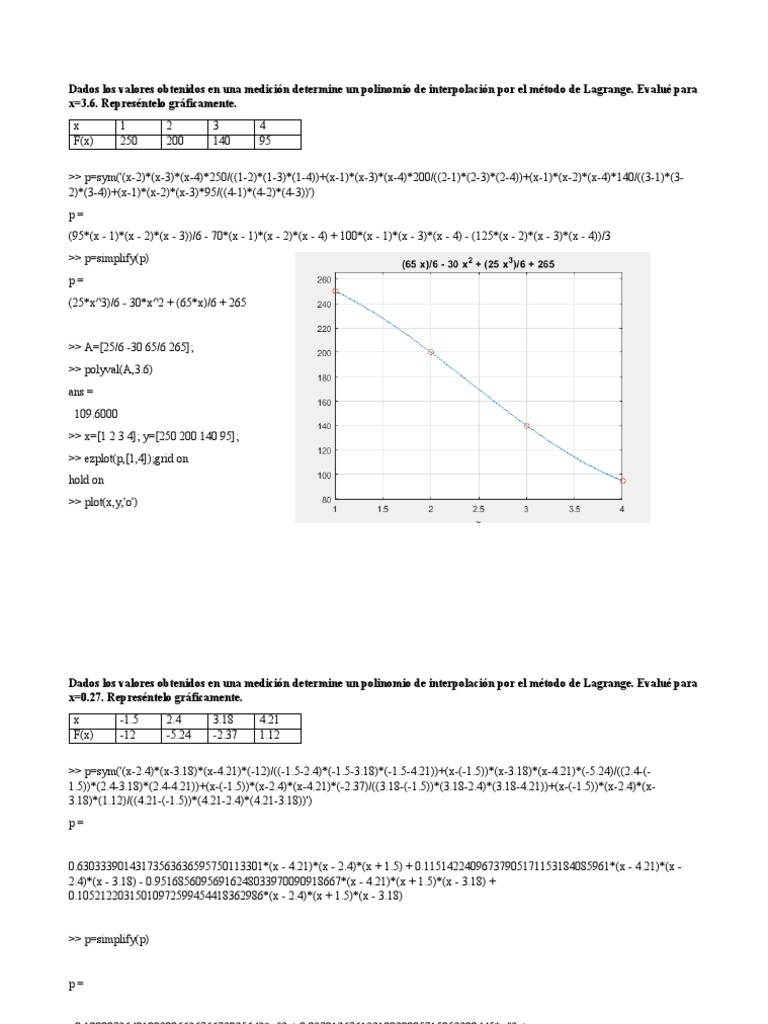 Metodo de Lagrange (Ejercicios) | PDF