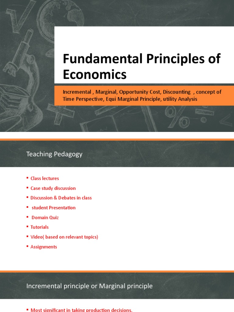 Fundamental Principles of Economics - Unit 1 | PDF | Utility | Marginal ...