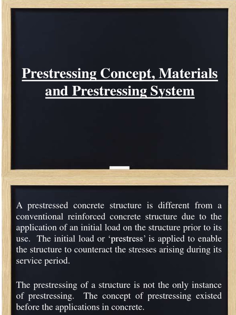 Overview of Prestressing Systems | PDF | Prestressed Concrete ...