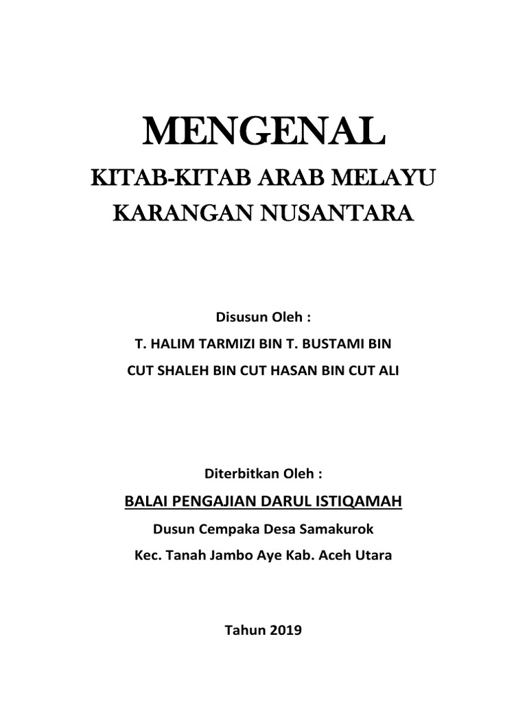 Mengenal Kitab Melayu PDF | PDF