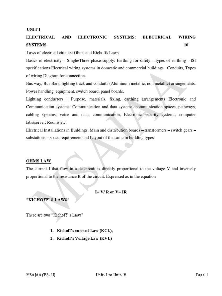 An In-Depth Look at Electrical Wiring Systems, Components, and ...