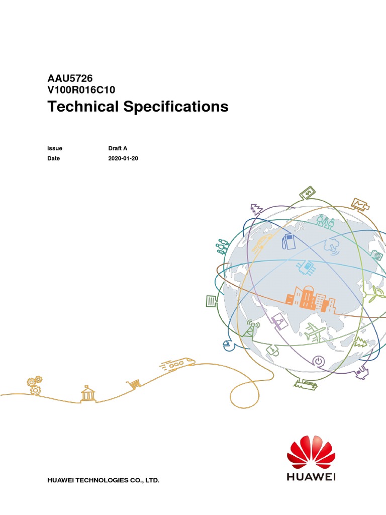 AAU5726 Technical Specifications (V100R016C10 - Draft A) (PDF) - EN ...