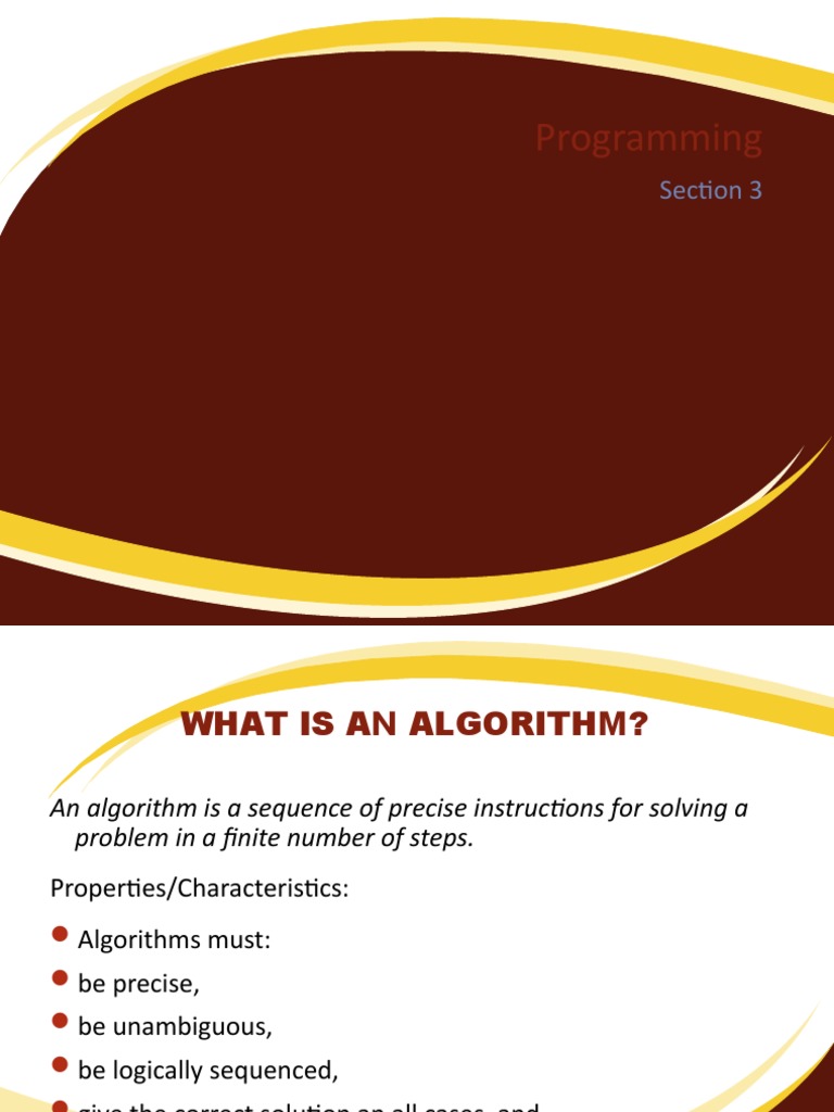 Programming | PDF | Control Flow | Algorithms