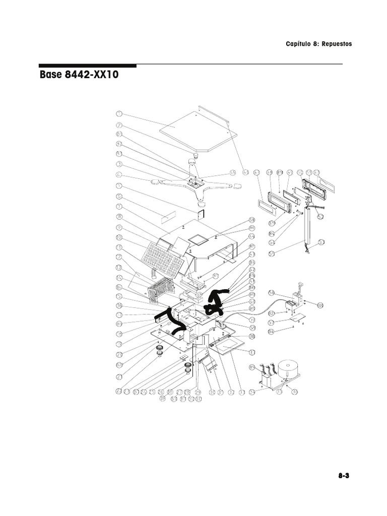 Despiece Mettler Toledo 8442 - Mesa - Colgante - Impresora PDF | PDF ...