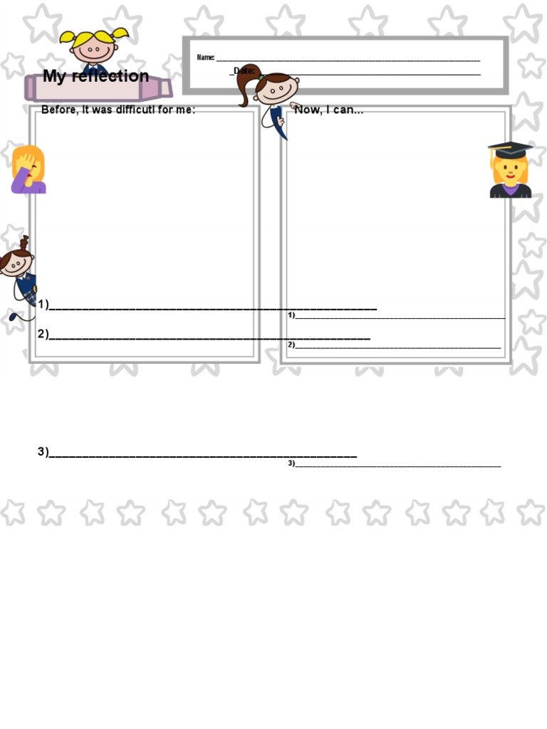 My Reflection: Before, It Was Difficutl For Me: Now, I Can.. | PDF ...
