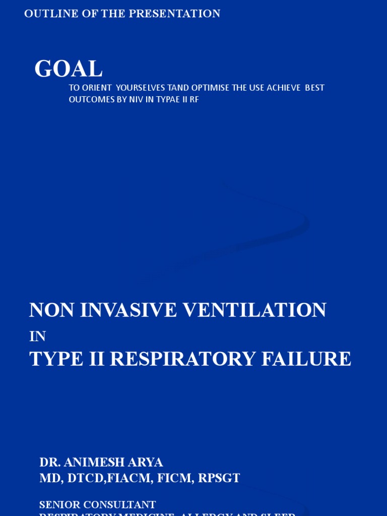 Non Invasive Ventilation 081218 Final New | PDF | Breathing | Chronic ...
