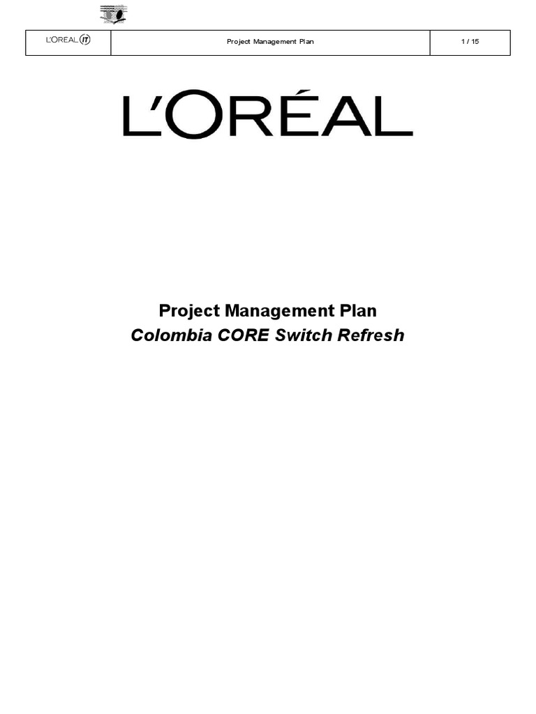 02 - CO CORE SW RE - Project Management Plan | PDF | Project Management ...