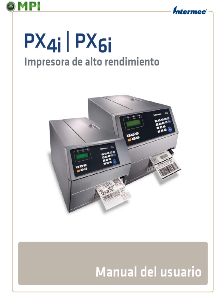 Manual Usuario Intermec Px6i Es PDF | PDF | Impresora (Computación) | USB
