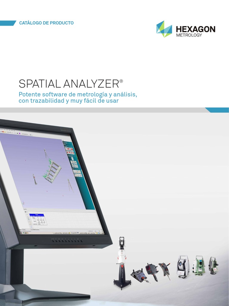 Software SpatialAnalyzer Brochure Es | PDF | Medición | Software