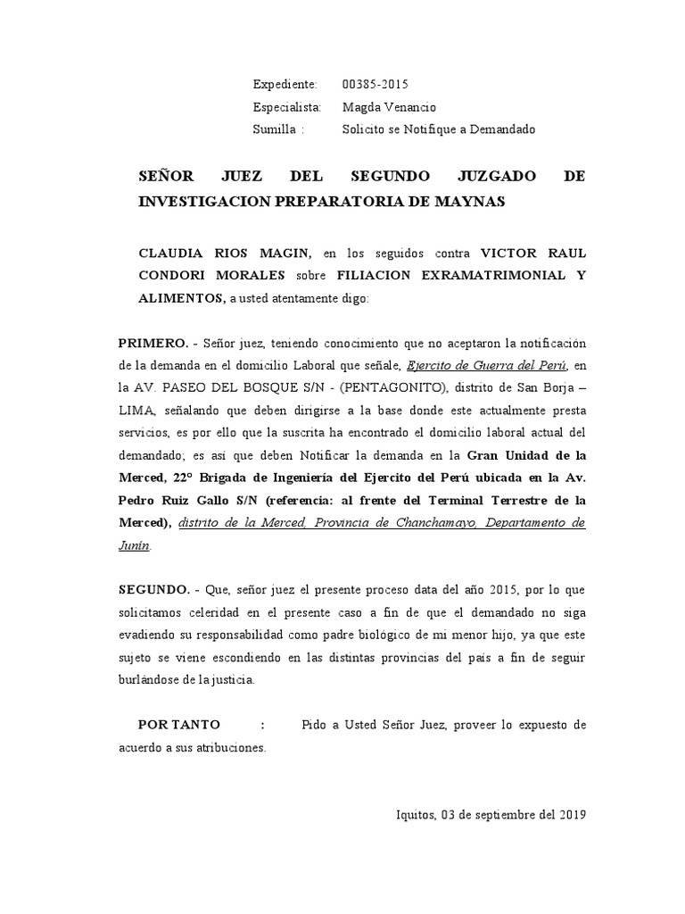 Notificar A Demandado | PDF