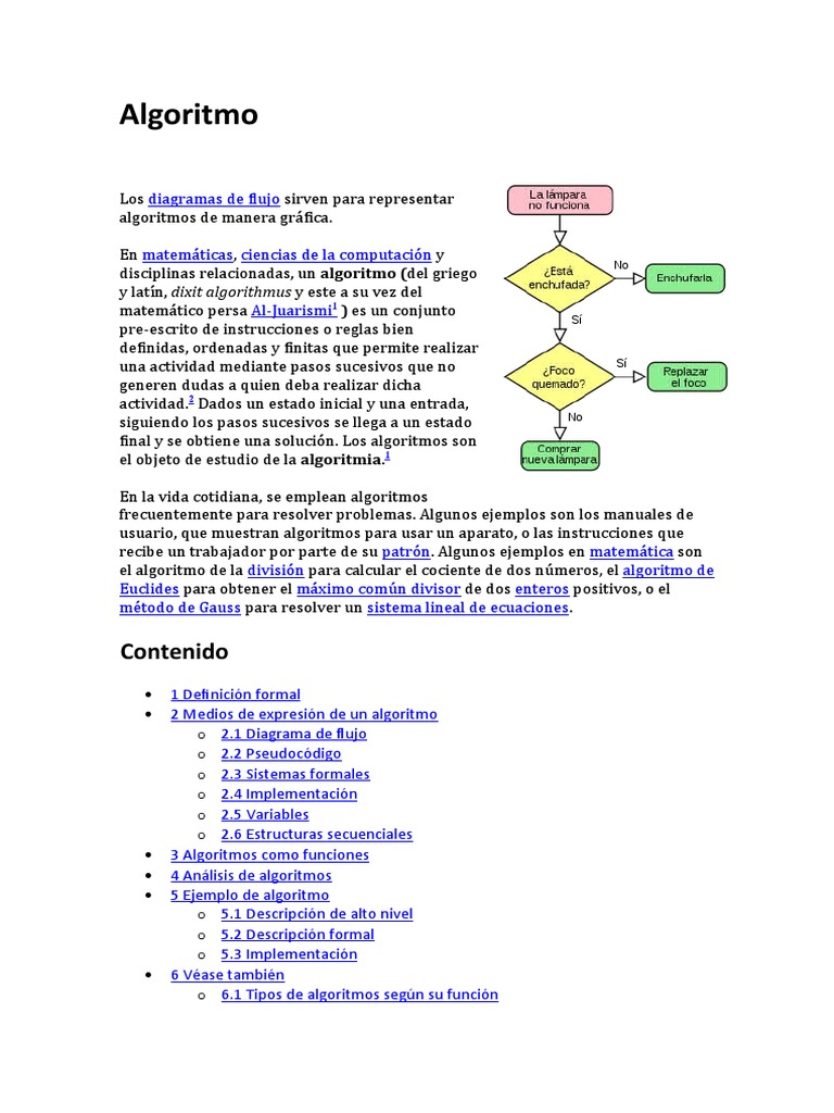 Algoritmo | PDF | Algoritmos | Lenguaje de programación
