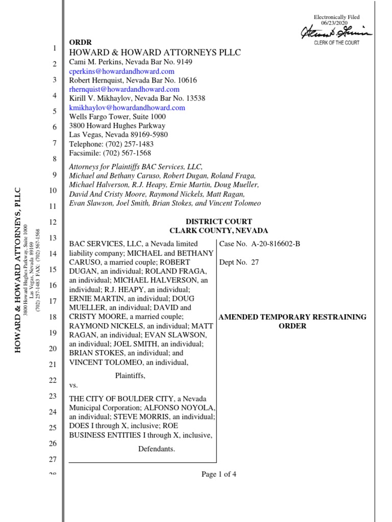 Temporary Restraining Order | PDF | Injunction | Government