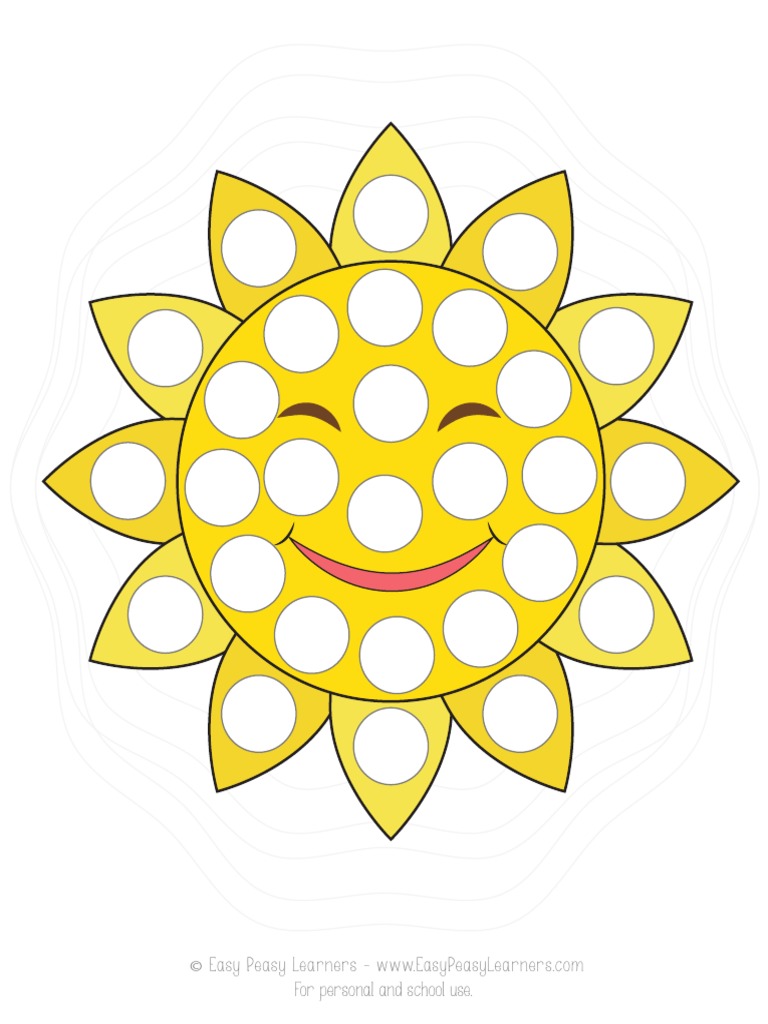 Weather Dot Dauber Printable Full Color | PDF