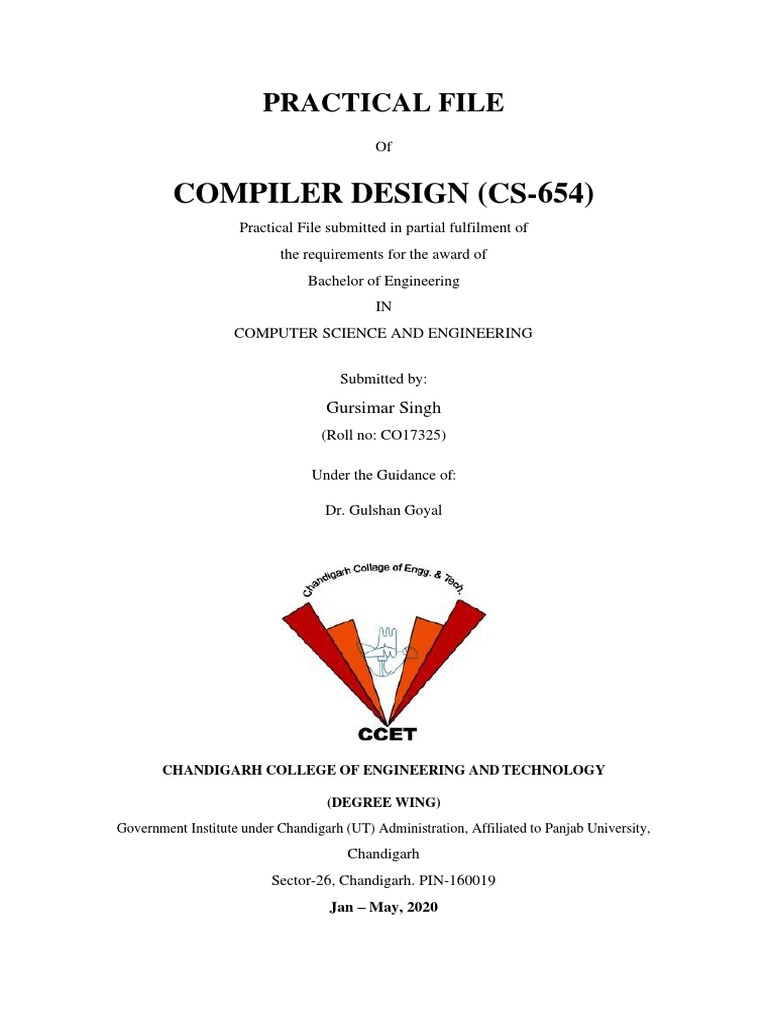 Compiler Design Practical Guide | PDF | Parsing | Compiler