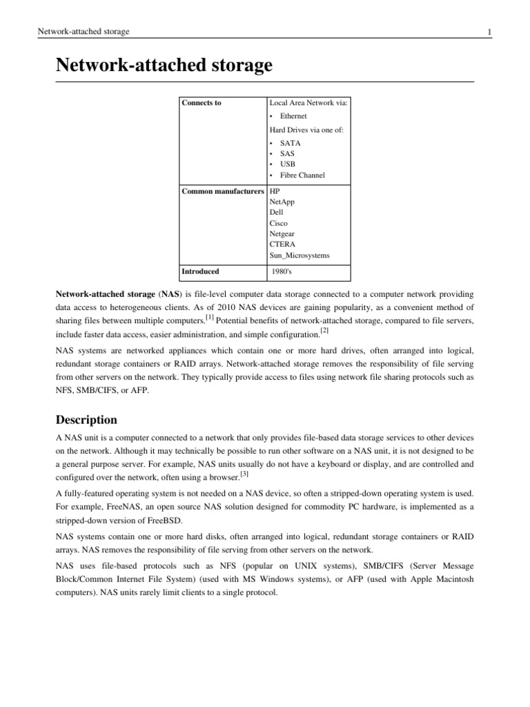 SAN&NAS | PDF | Media Technology | Classes Of Computers