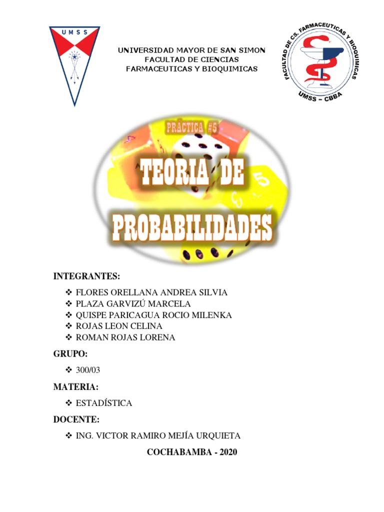 PRACT#5 Estadística 300 | PDF | Probabilidad | Enseñanza de matemática