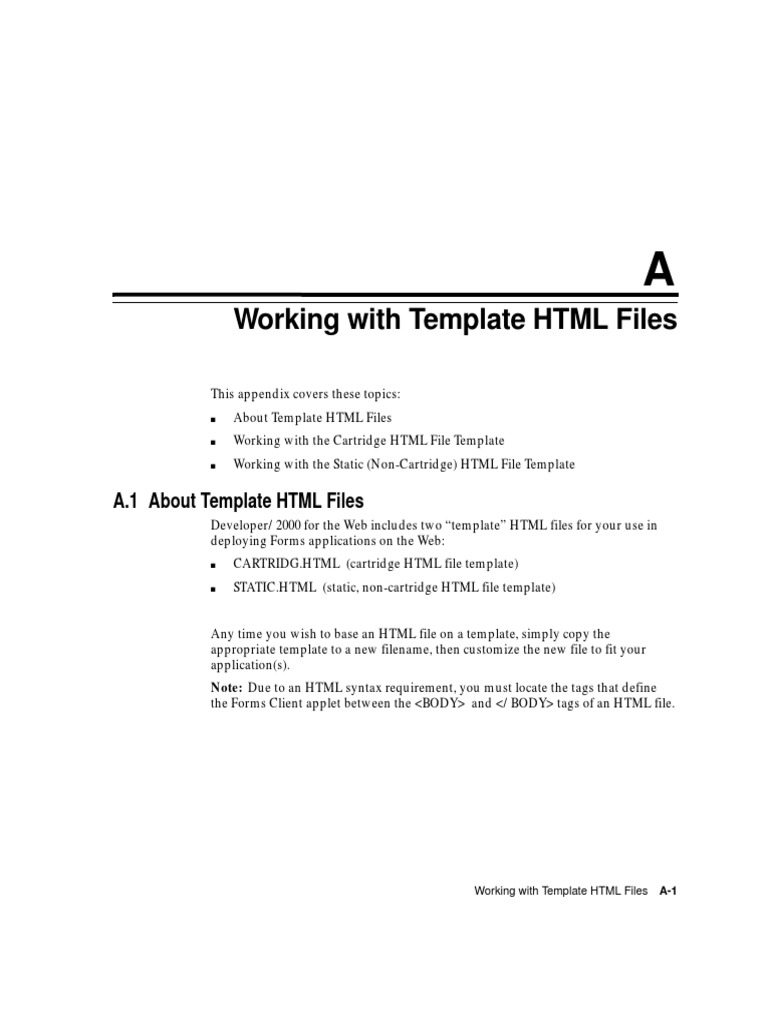 Template HTML Files for Web Forms | PDF | Html | World Wide Web