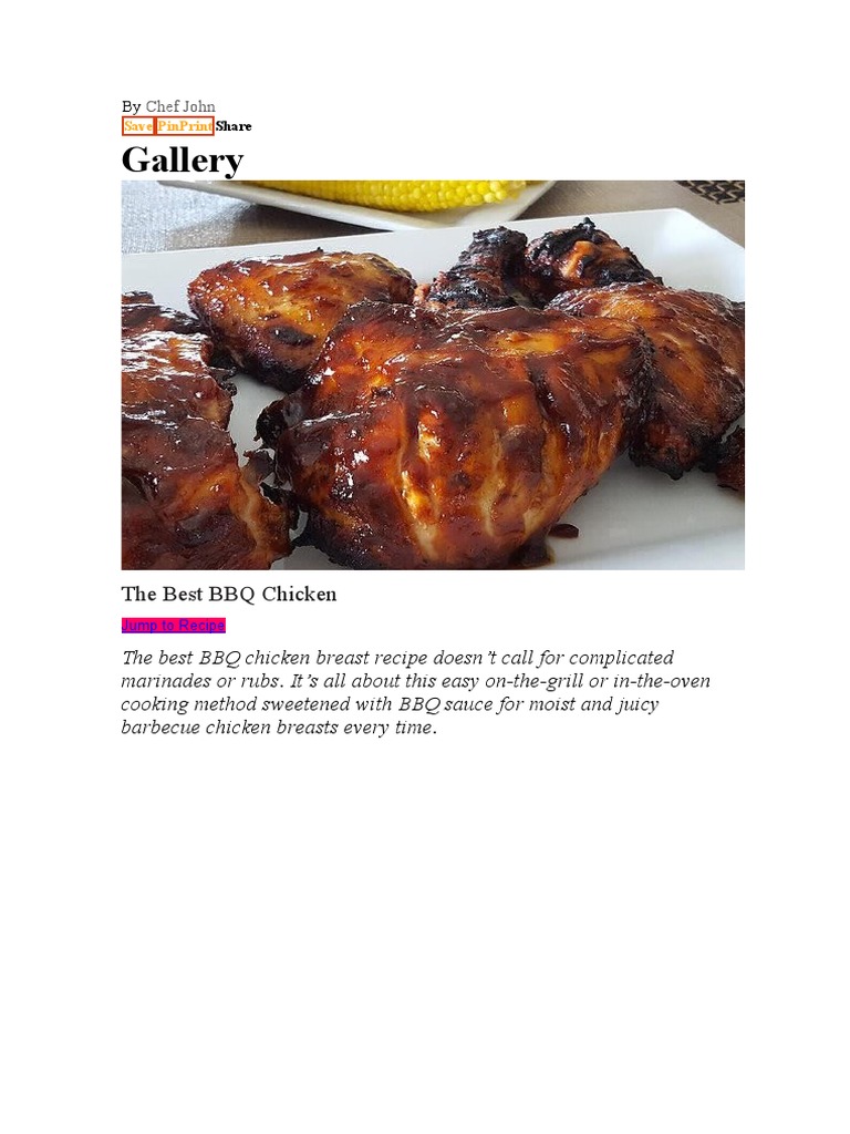 Gallery: The Best BBQ Chicken | Download Free PDF | Grilling | Barbecue
