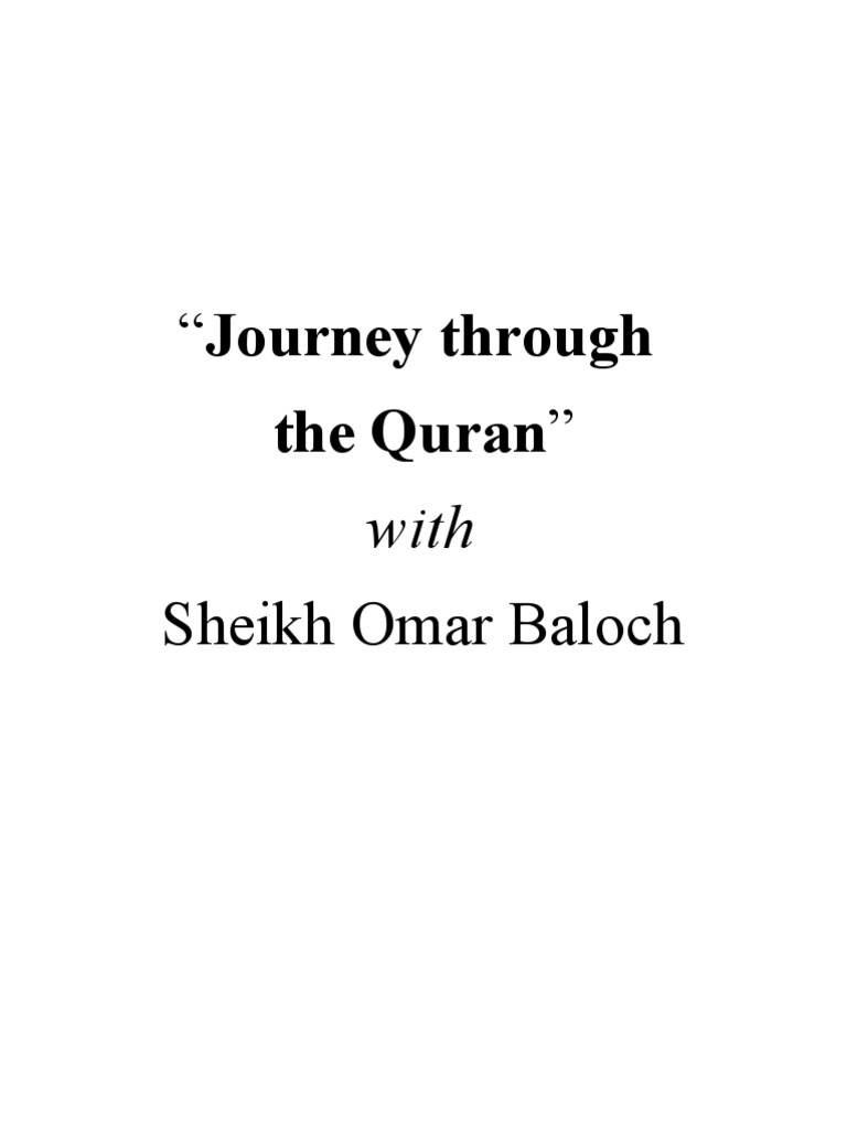Journey Through The Quran - Paperwork | PDF | Quran | Islam