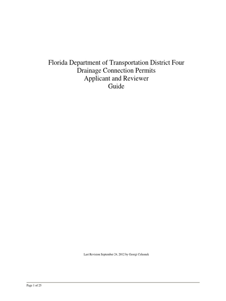Drainage Connection Permit Guide Updated 092412 | PDF | Storm Drain ...