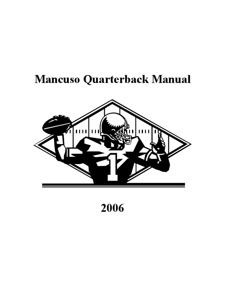 Mancuso Quarterback Manual Pdf Quarterback Ball Games