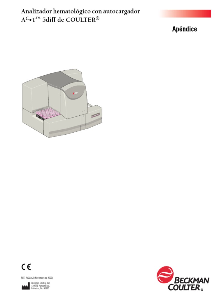 Analizador Hematologico Act Diff Con Auto Loader | PDF | Software | Información