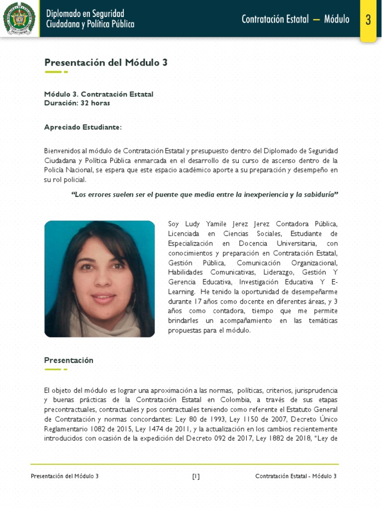 Presentación Modulo 3 | PDF | Colombia | Policía