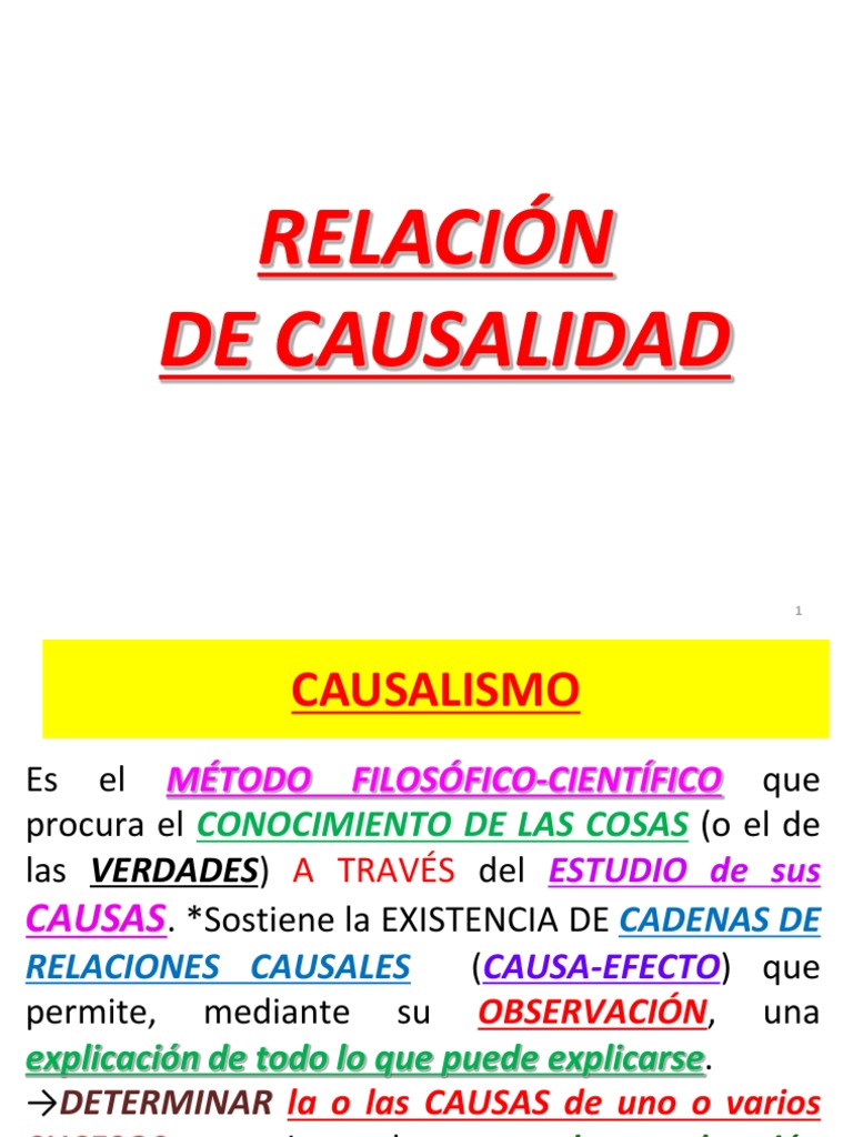 Relación de Causalidad | PDF | Causalidad | Intención (Derecho Penal)